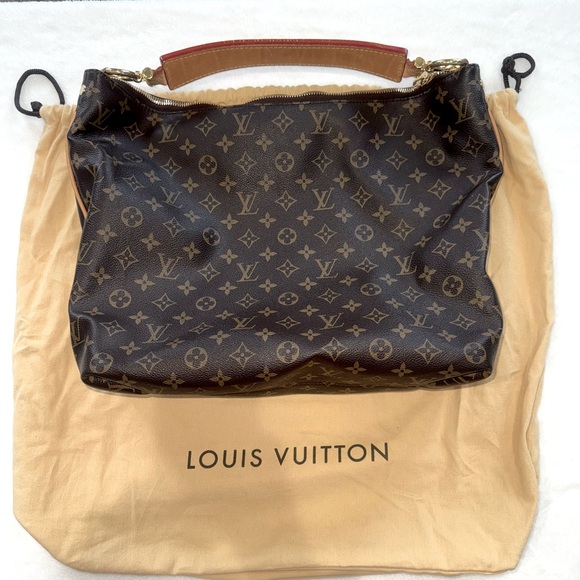 Bags | Louis Vuitton Sully Mm Monogram Hobo Retired | Poshmark